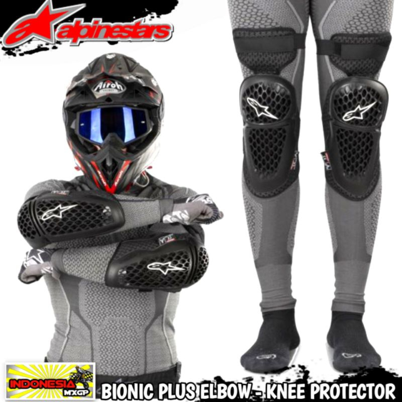 Jual ALPINESTARS BIONIC PLUS ELBOW KNEE PROTECTOR - DEKER SIKU - LUTUT ...