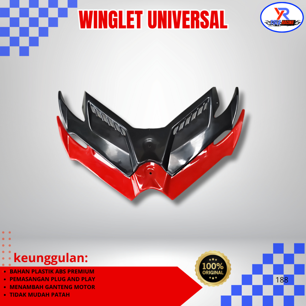 Jual Winglet Ninja 250 fi WINGLET UNIVERSAL ninja250fi Winglet kawasaki ...