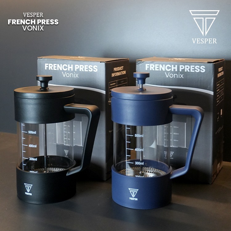 Jual Vesper french press vonix eagle spout coffee tea maker with scale double mesh filter 600ml ...