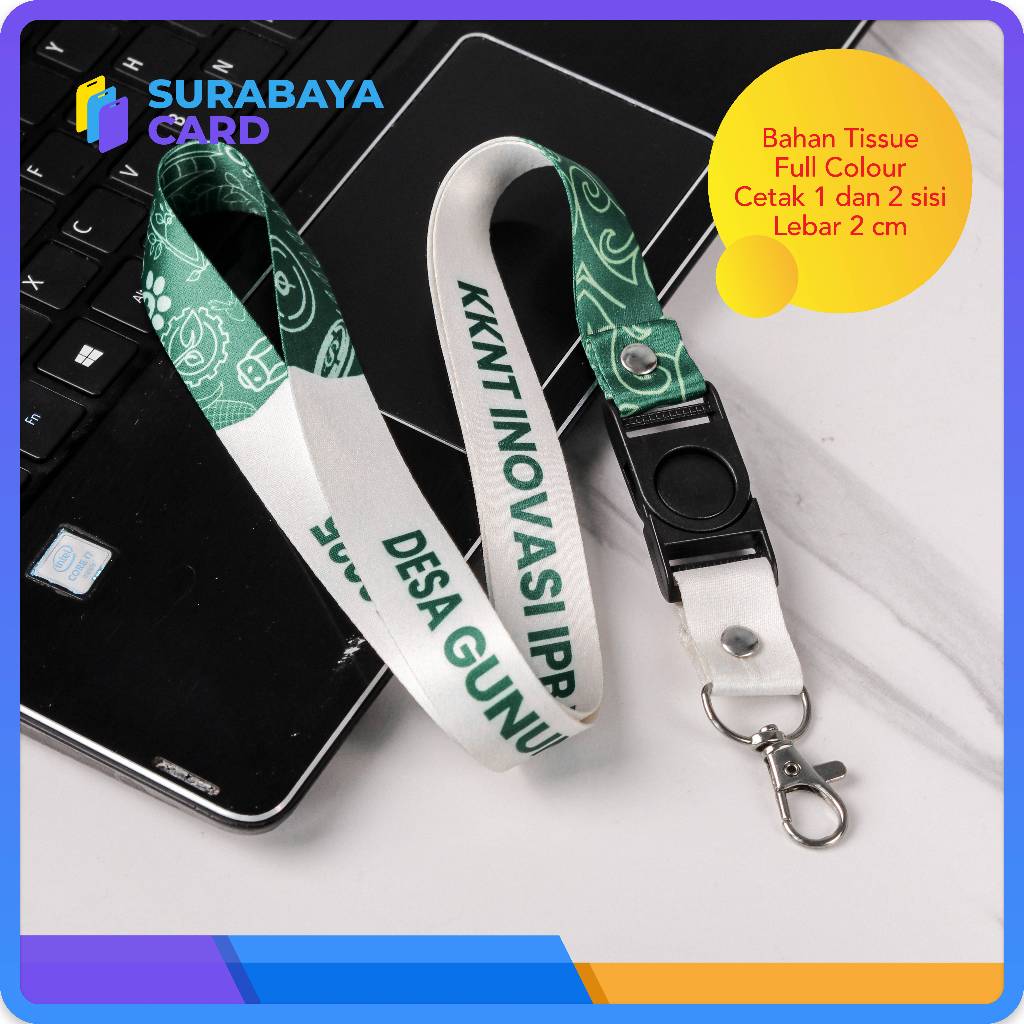 Jual CETAK TALI LANYARD PRINTING SUBLIM 2 CM/Tali Lanyard custom Full ...
