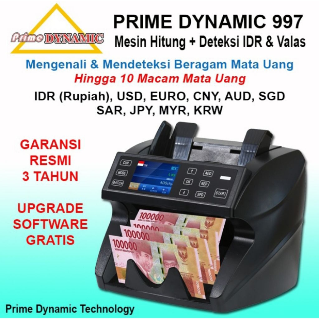 Jual Prime Dynamic 997 Mesin penghitung uang dan valas 10 mata uang ...