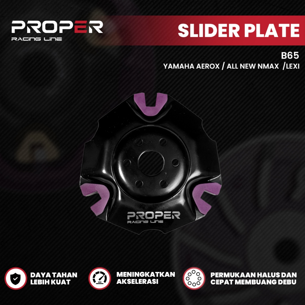 Jual PROPER RACING LINE SLIDER PLATE B65 YAMAHA AEROX ALL NEW NMAX LEXI ...