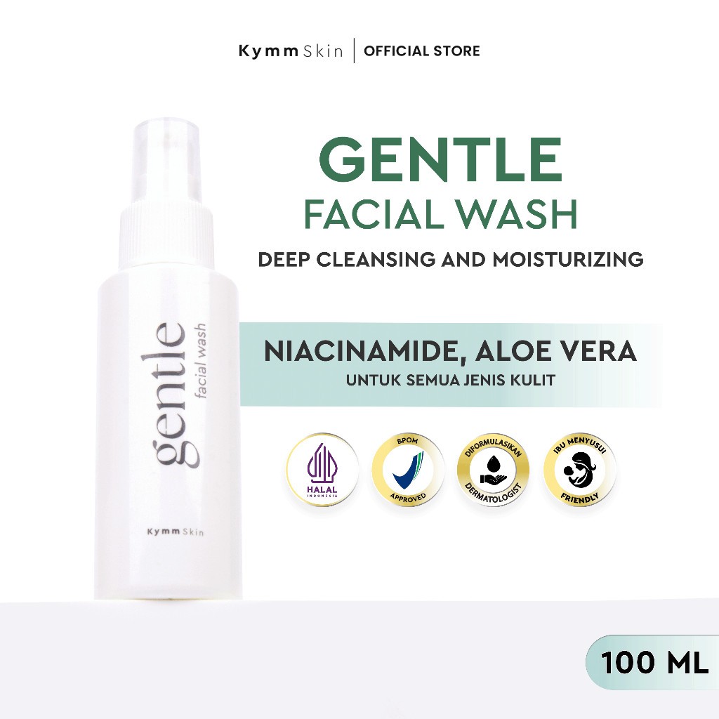 Jual KYMM SKIN Gentle Facial Wash 100ml | Perawatan Pembersih Sabun ...