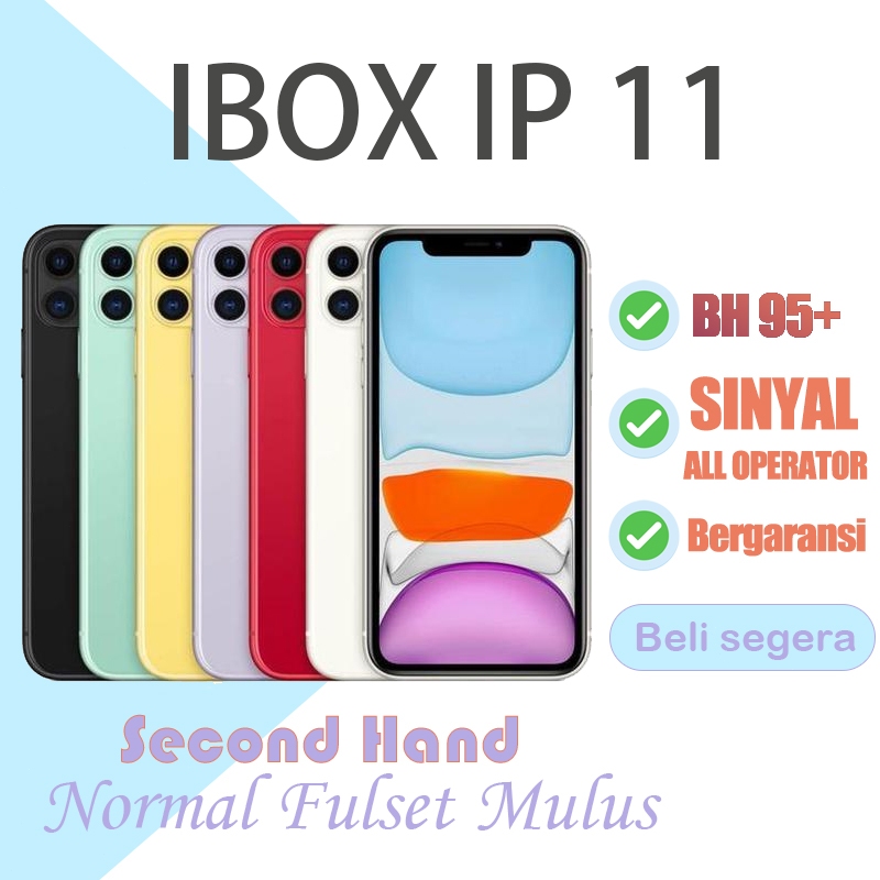 Jual IBOX SECOND IP 11 128GB/64GB MULUS GOOD CONDITIONS AMAN NORMAL | Shopee Indonesia