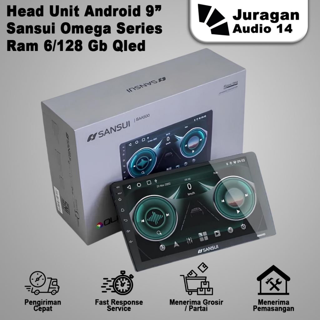 Jual Headunit Android Sansui Omega Series Ram 6/128 Gb 9 Inch | Shopee ...
