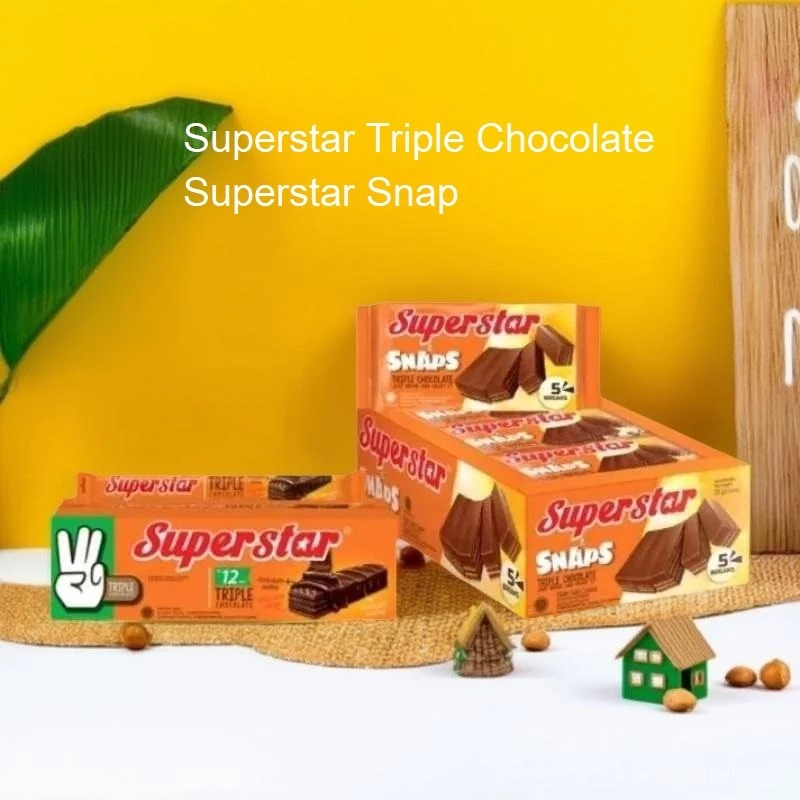 Jual Wafer Superstar Full Chocolate Box dan Superstar Snaps Box ...