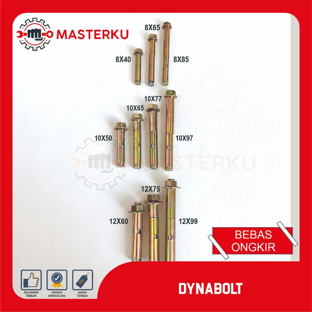Jual BAUT DYNABOLT / ANCHOR BOLT/BAUT ANGKUR / BAUT BETON / DYNABOLT ...