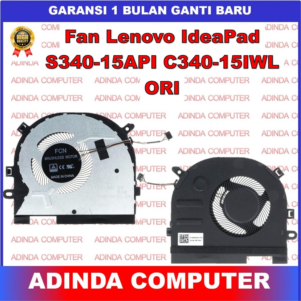 Jual Fan Lenovo Ideapad S340-15API S340-15IML S540-15IWL C340-15IWL ...