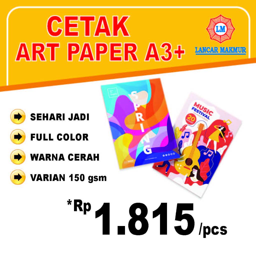 Jual Cetak Art Paper A3+ | Matte Paper A3+ | Custom Design | Murah ...