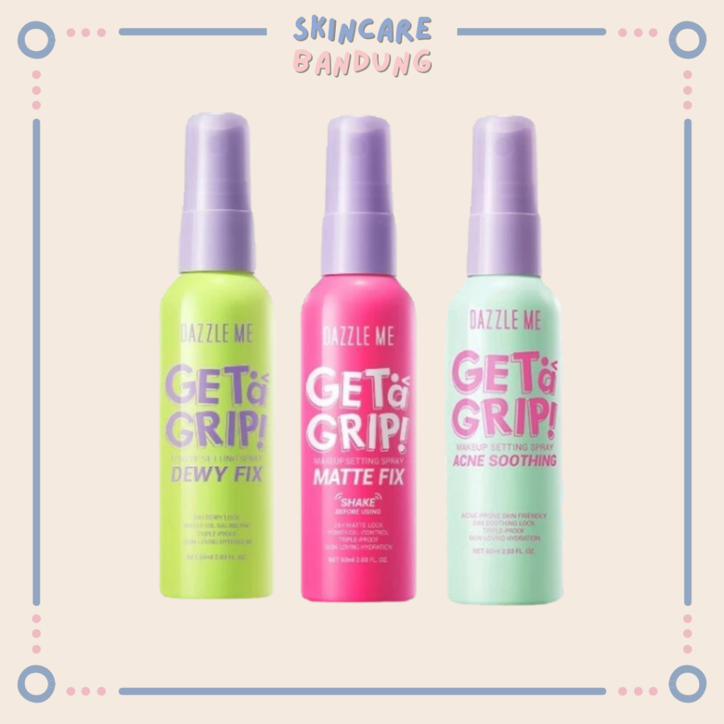 Jual Dazzle Me Get a Grip Make Up Spray Setting Spray Matte Fix Smooth ...
