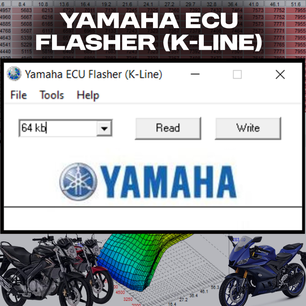 Jual SOFTWARE REMAP YAMAHA ECU FLASHER + FILE BIN XDF VIXION OLD & R25 ...