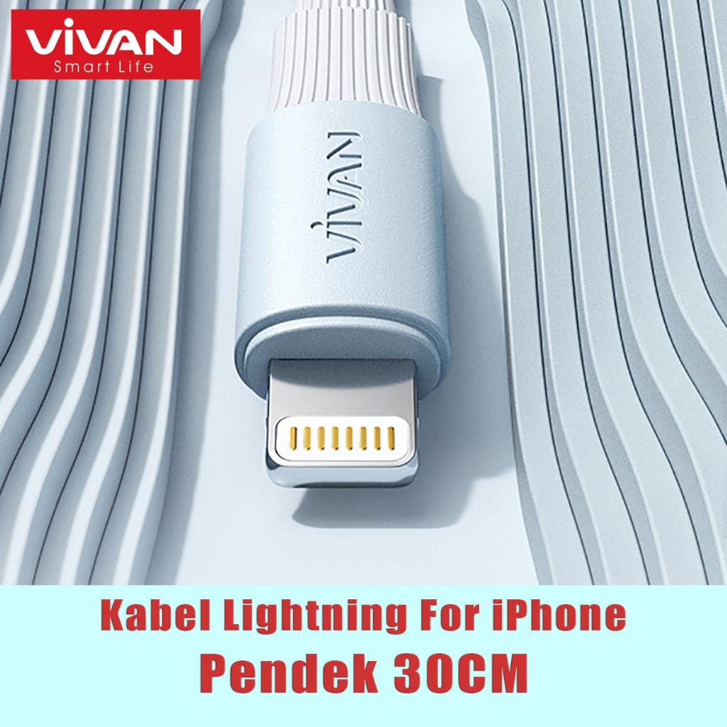 Jual VIVAN Kabel Data for iPhone Lightning 30cm Pendek SL30 II Fast ...