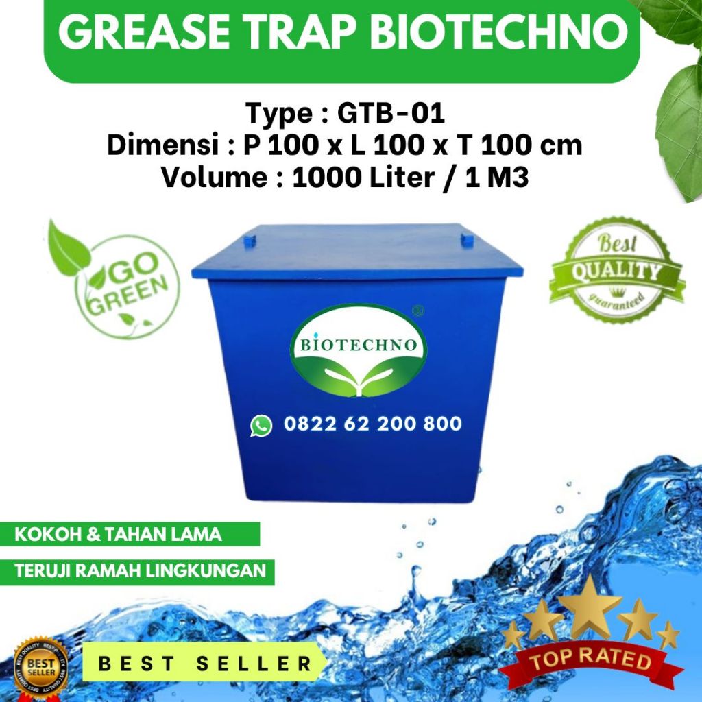 Jual Grease Trap BIOTECHNO - Perangkap Minyak - Penyaring Pemisah Lemak ...