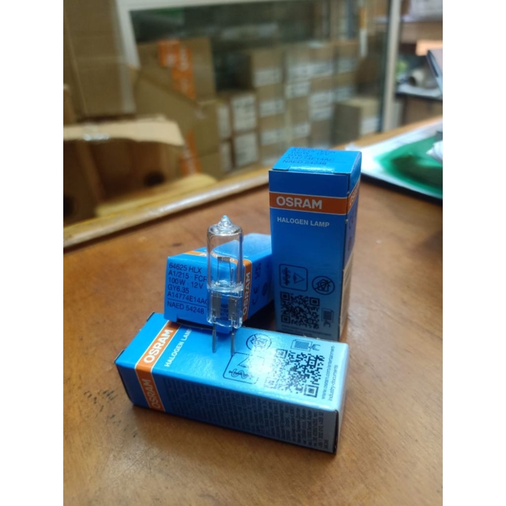 Jual Lampu Halogen Kacang Osram 12V 100W HLX 64625 GY6,35 | Shopee ...