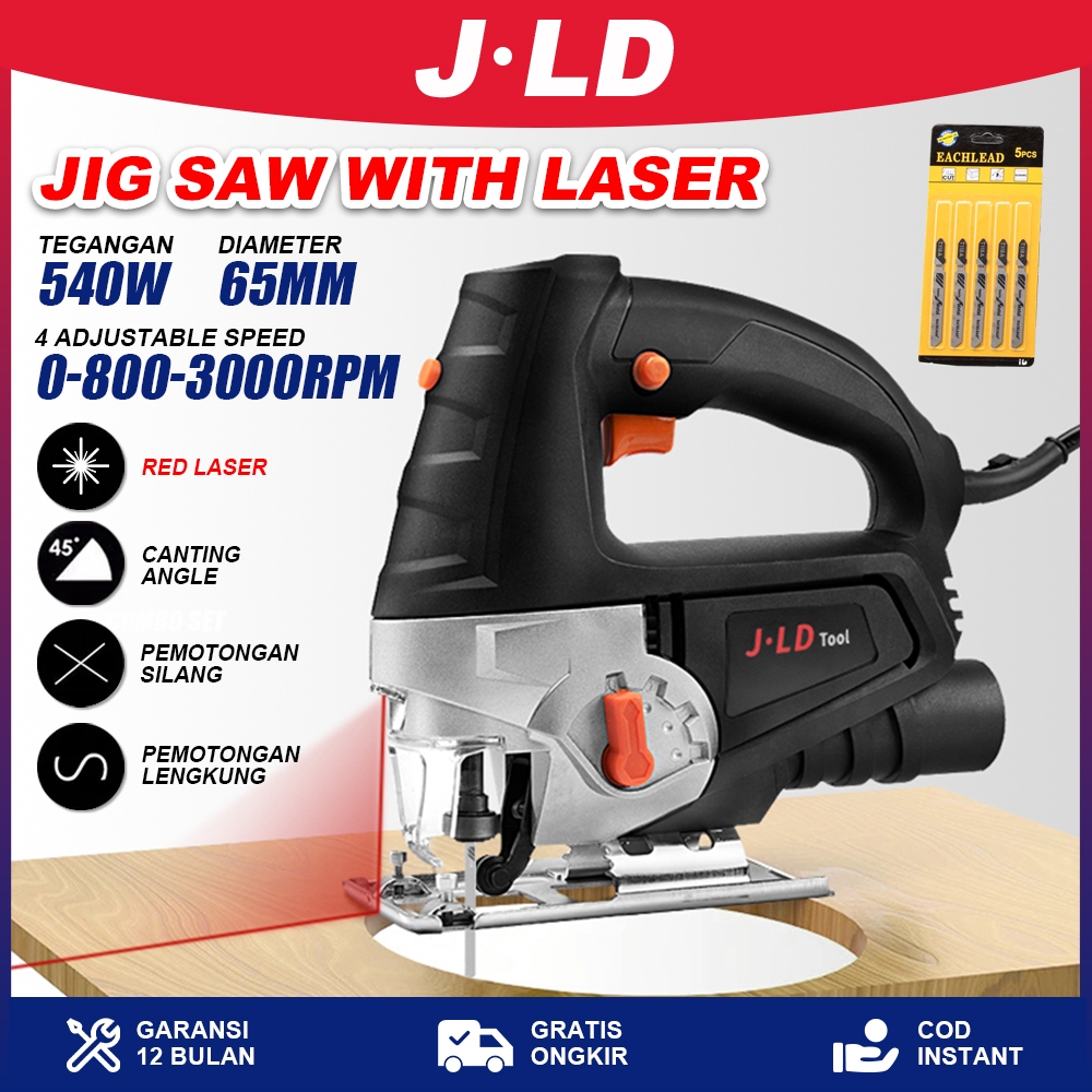 Jual JLD Mesin Jig Saw Kayu Jig Saw Gergaji 540W Kayu Jig Saw Gergaji ...