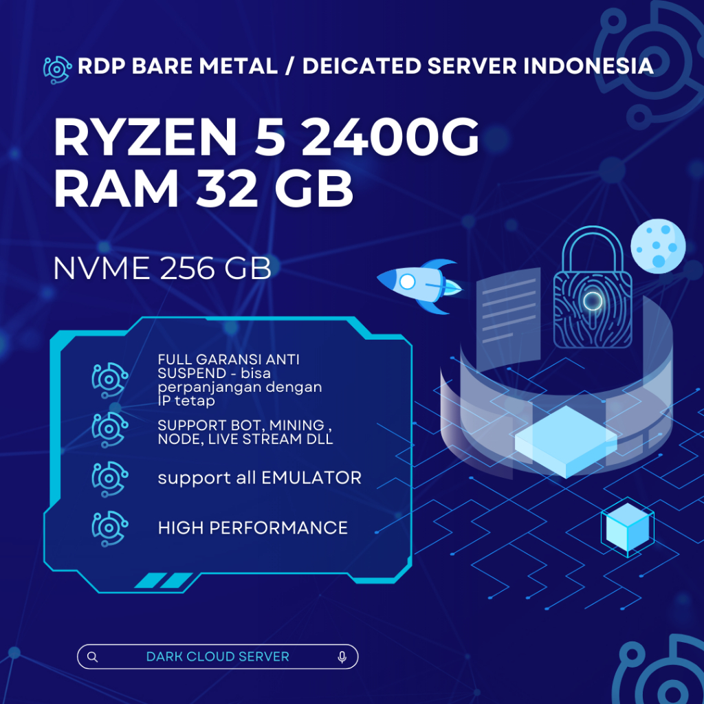 Jual RDP BARE METAL / DEDICATED SERVER WINDOWS EMULATOR AMD RYZEN 5 ...
