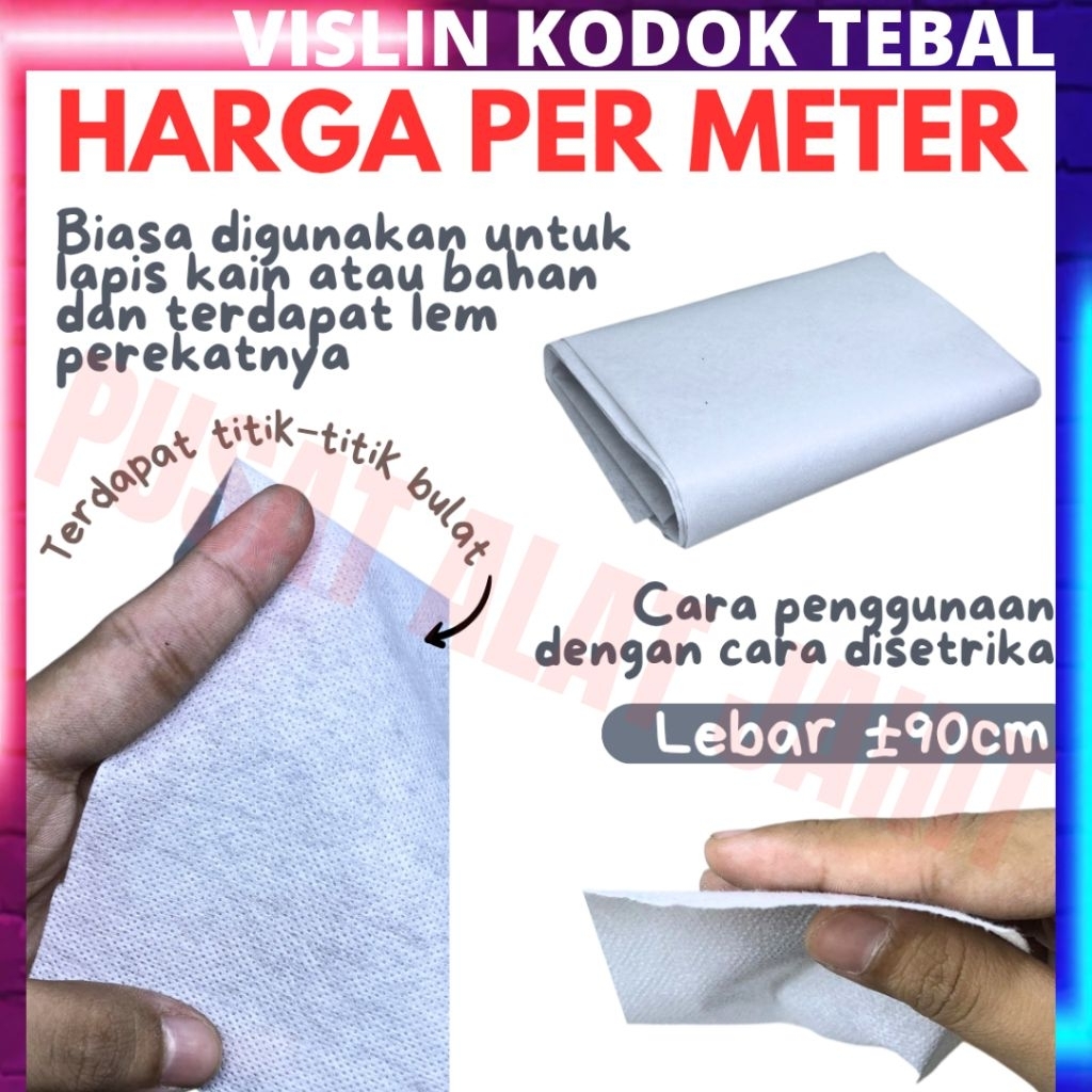 Jual KAIN VISLIN VISILIN KODOK KATAK TEBAL PELAPIS LAPISAN LAPIS KAIN ...