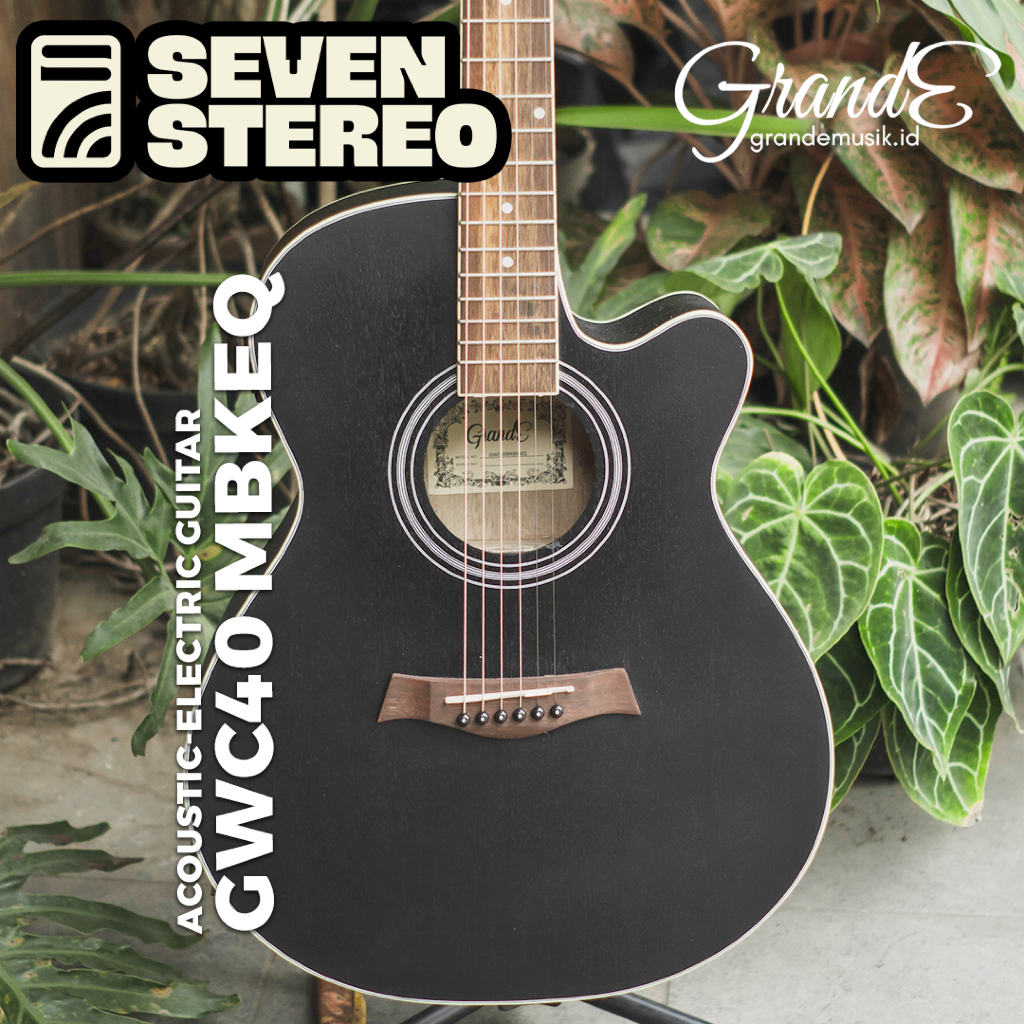 Jual Grande GWC40MBK EQ GWC-40MBK EQ Gitar Akustik Elektrik | Shopee ...