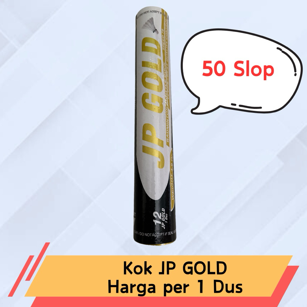 Jual Kok JP GOLD : Harga per 1 Dus (isi 50 Slop) Shuttlecock | Shopee ...
