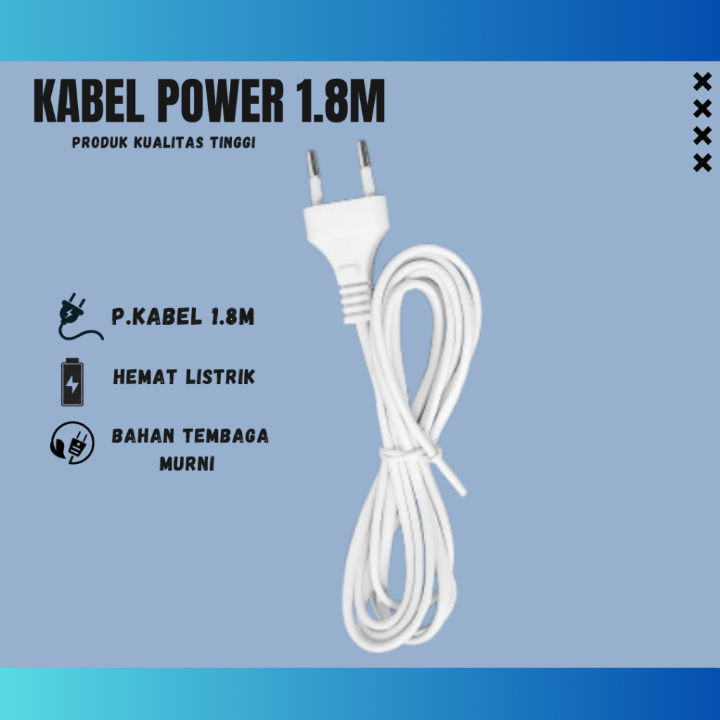 Jual kabel power / kabel buntung / kabel ac 220v / kabel listrik ...