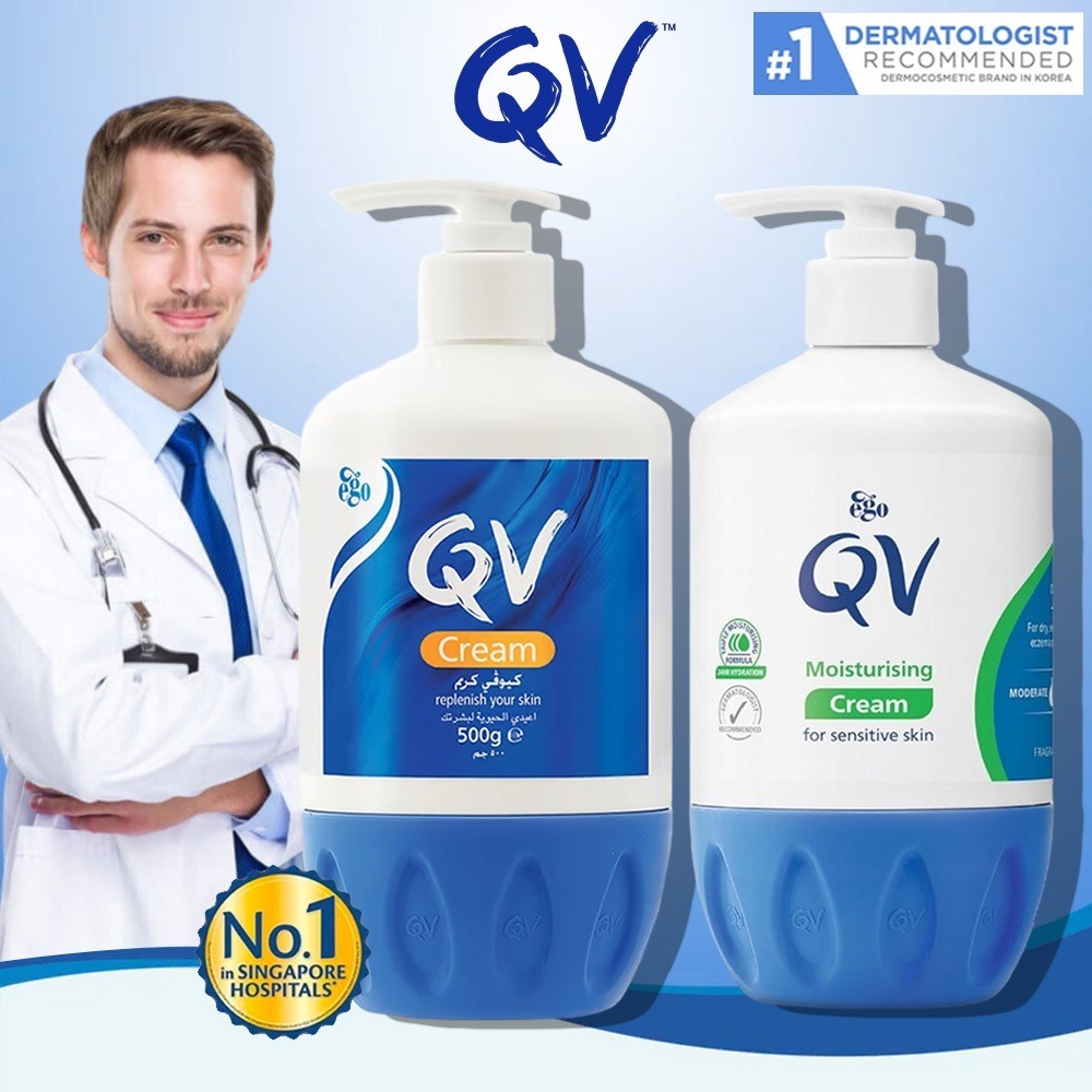 Jual Ego QV Cream 500gr / Ego QV moisturising Cream 500g/100g ...