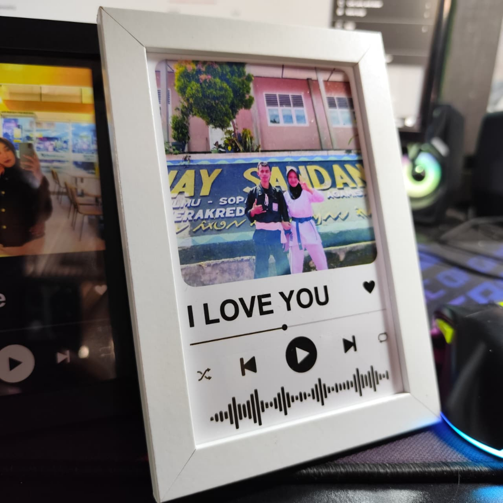 Jual BINGKAI FOTO MINIMALIS UKURAN 6 INCI/4R SPOTIFY HASIL CETAK ...