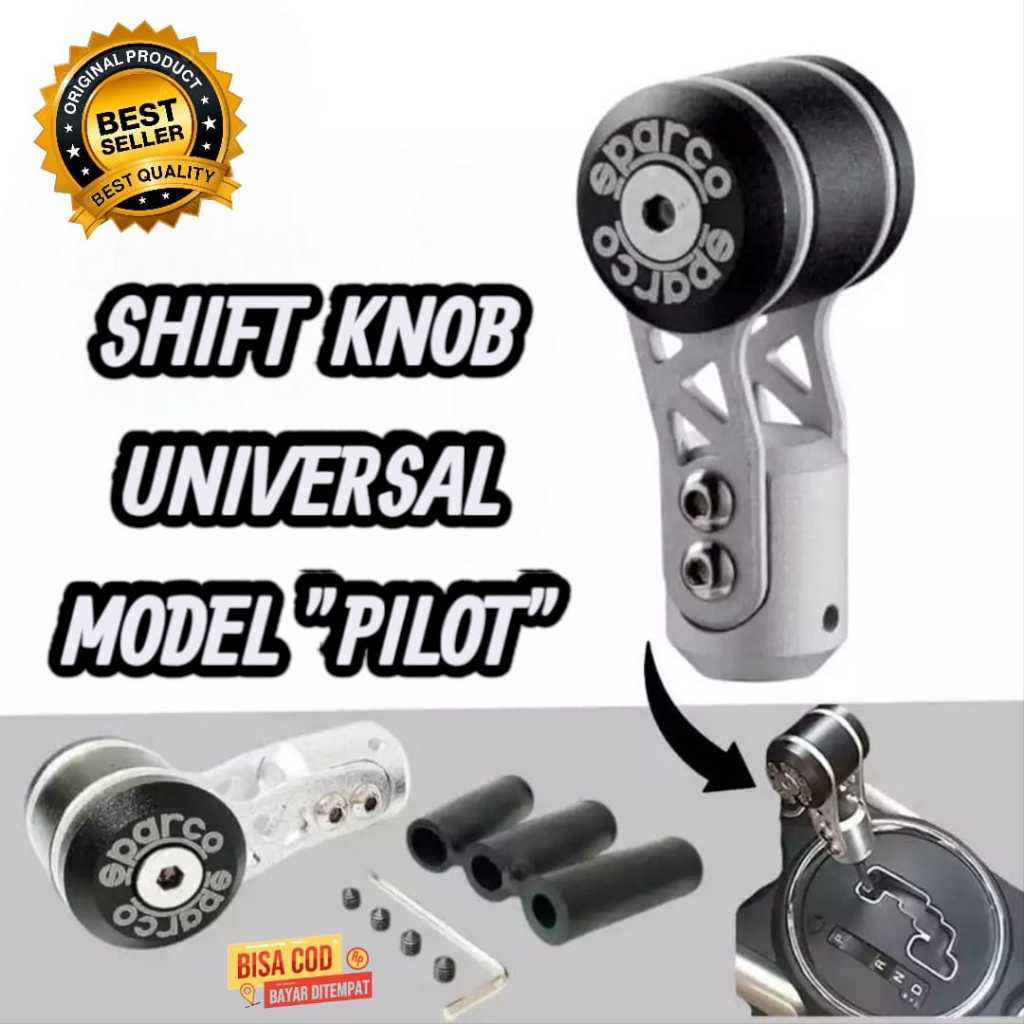 Jual MODIFIKASI - SHIFT KNOB VARIASI UNIVERSAL PREMIUM model PILOT ...