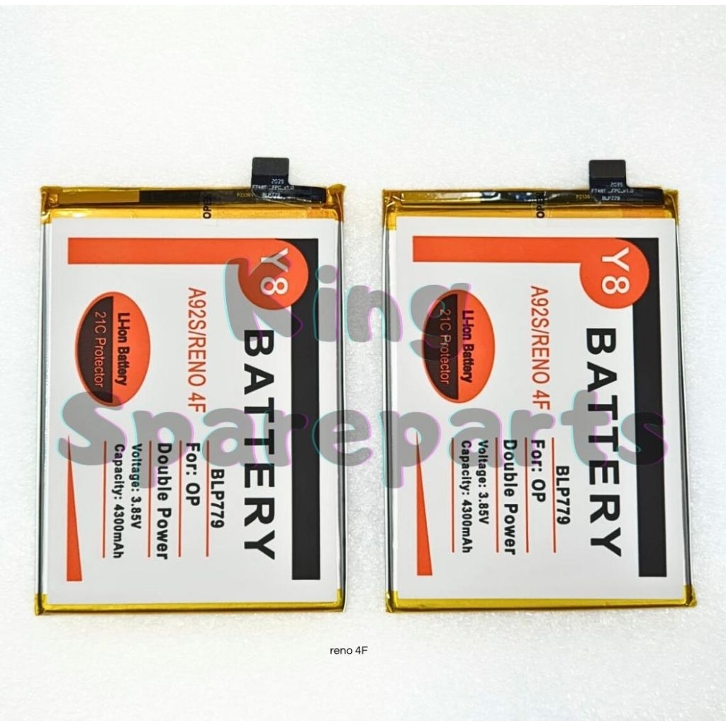 Jual BATERAI BATRE BATTERY OPPO RENO 4F / A92S BLP779 DOUBLE POWER Y8 ...