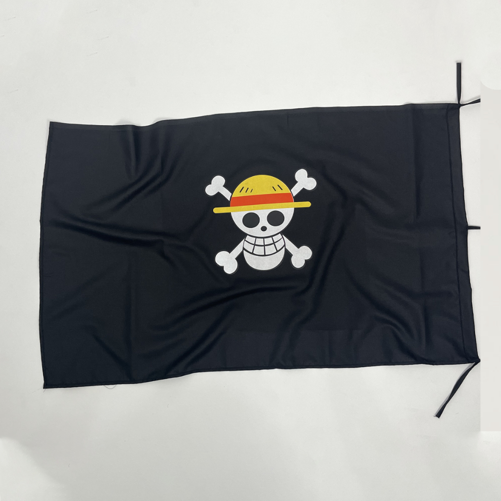 Jual Bendera Wanpis One Peace Onepiece Tengkorak Nakama Hitam Bajak ...