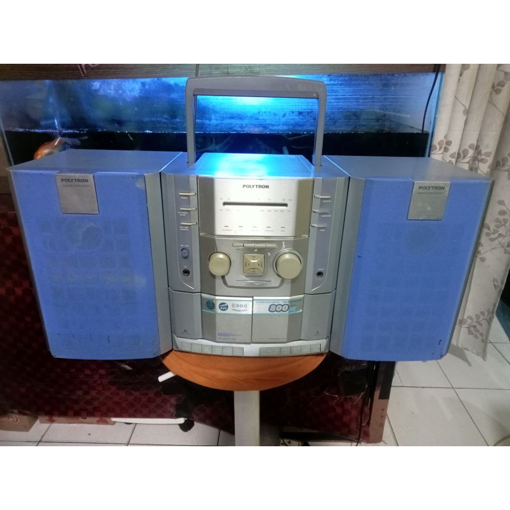 Jual radio tape mini compo polytron 800 Watt PMPO | Shopee Indonesia