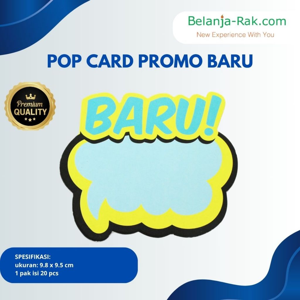 Jual Pop Card BARU kertas promo Popcard 1 Sisi isi 20pcs | Shopee Indonesia