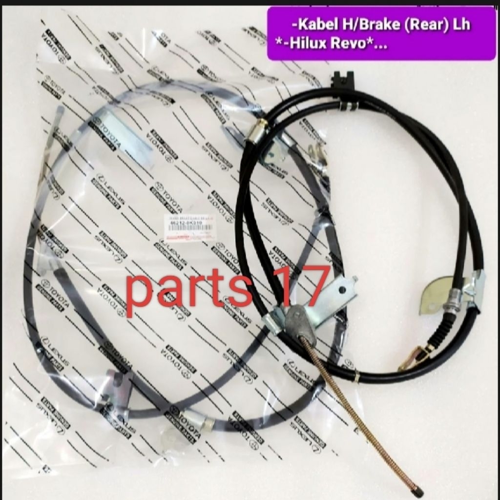 Jual KABEL HAND BRAKE KABEL REM TANGAN BELAKANG KIRI HILUX REVO DOUBLE ...