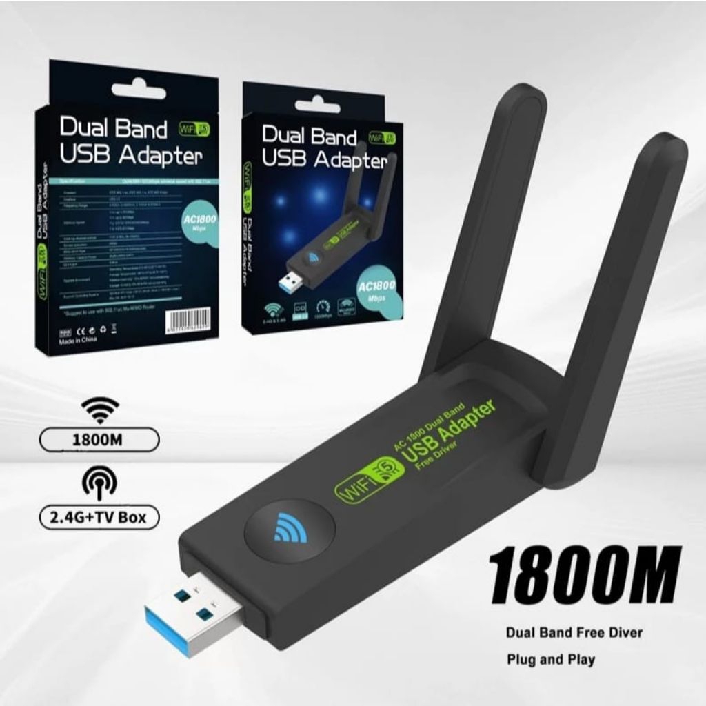 Jual Usb wifi repeater extender 1800mbps wifi receiver untuk laptop/PC ...