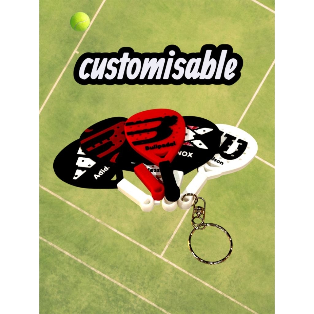 Jual Padel racket keychain (Adidas,Bullpadel,Nox,Wilson,Head,Tactical ...