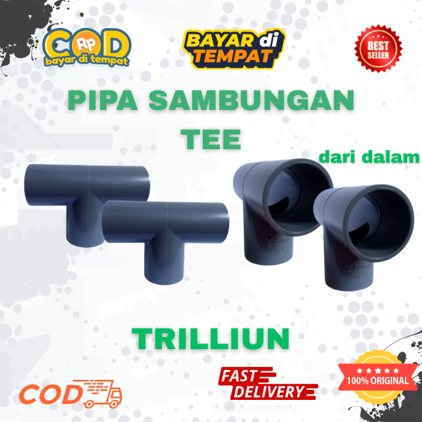 Jual Sambungan pipa tee tipe TS ukuran diameter dalam 3/4 inci merek ...