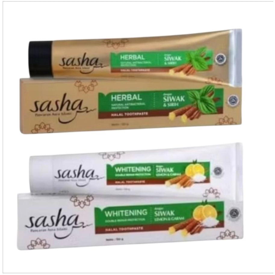 Jual PASTA GIGI SIWAK / PASTA GIGI HALAL SASHA 65g Anti Bacterial ...