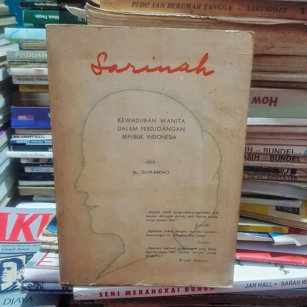 Jual Preloved Buku Sarinah, Kewadjiban Wanita dalam Perdjoangan Republik Indonesia - Ir. Sukarno ...