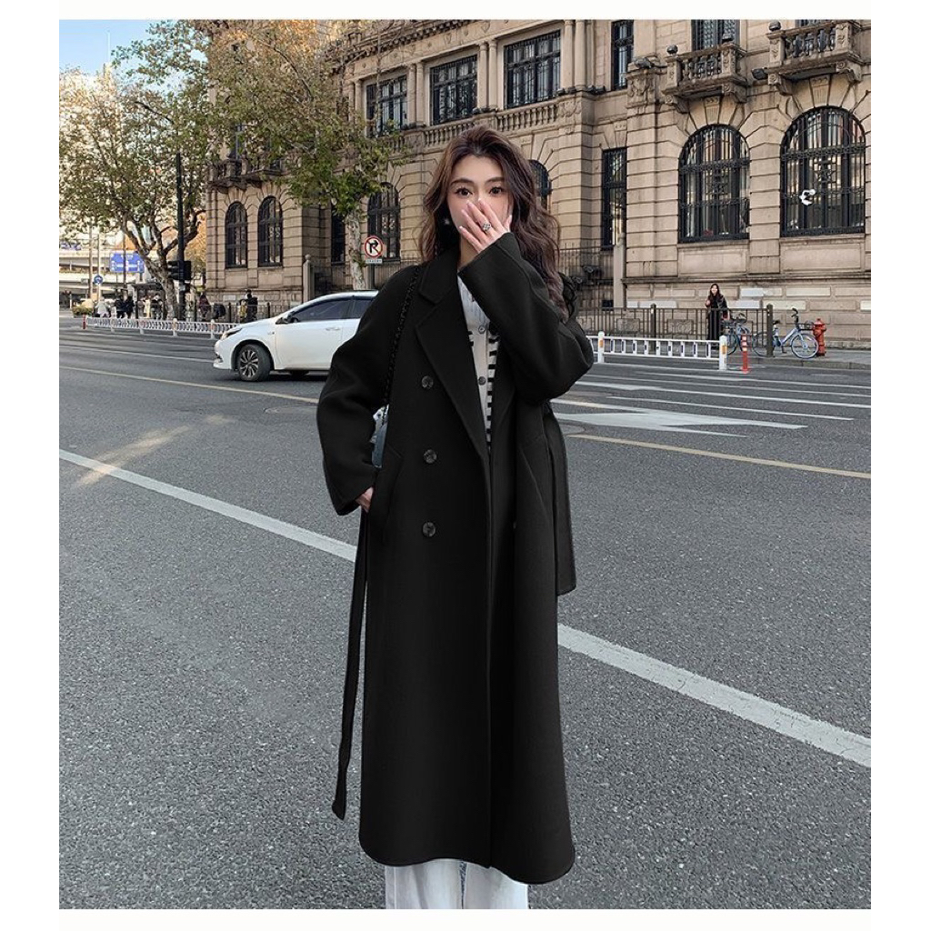 Jual COAT WOOL SUPER PREMIUM LONG COAT PANJANG WINTER MUSIM DINGIN ...
