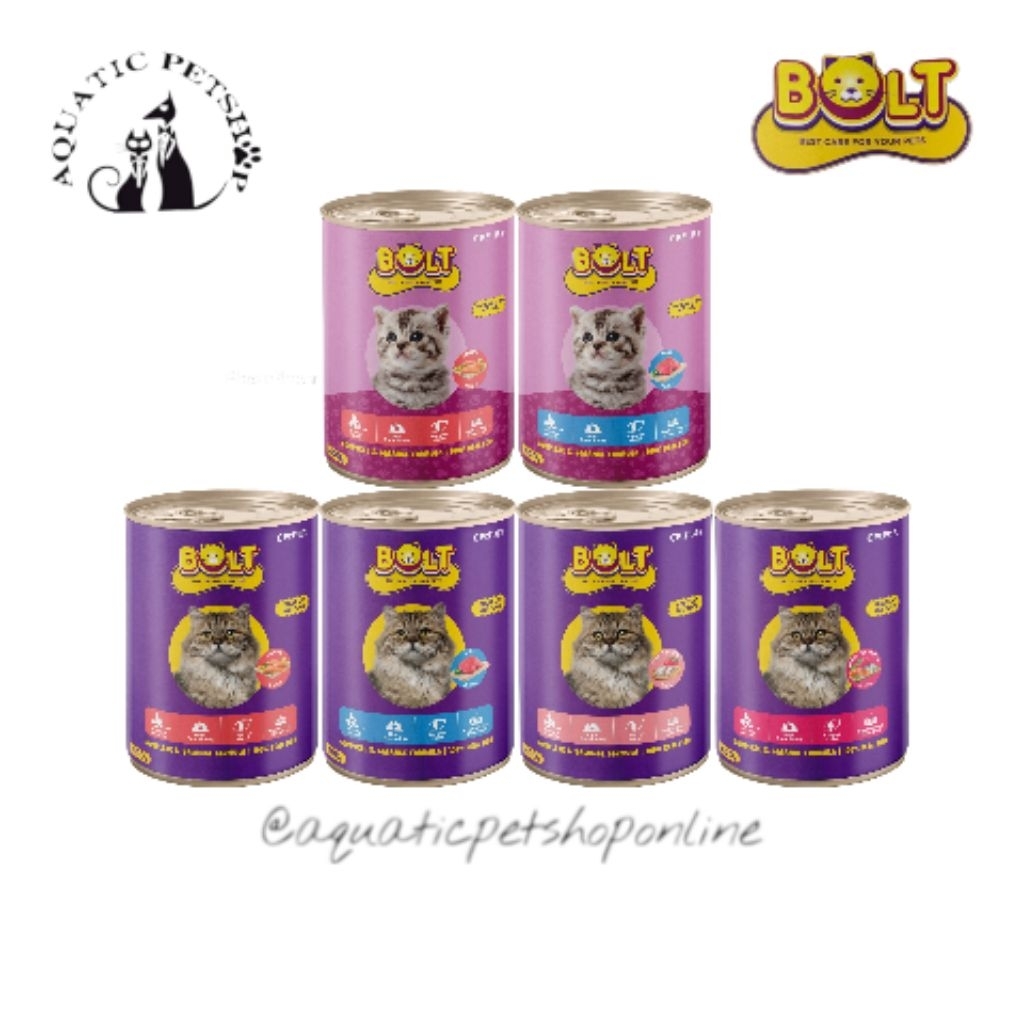 Jual Bolt Cat Canned 400gr - Wet Food Cat - Makanan Kaleng Kucing 400gr ...