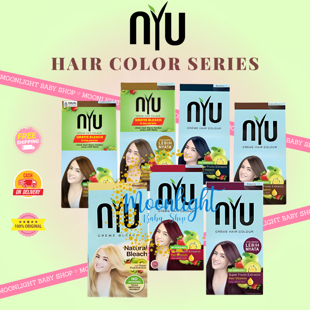 Jual NYU CREME HAIR COLOUR Pewarna Rambut/Cat Rambut Natural(TANPA ...