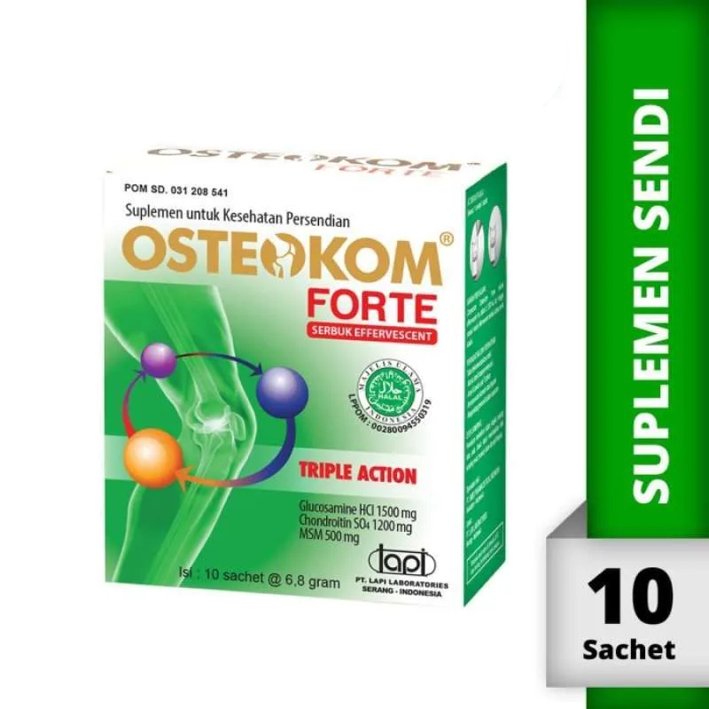 Jual Osteokom Forte 10 Sachet - Suplemen Kesehatan untuk Memelihara ...