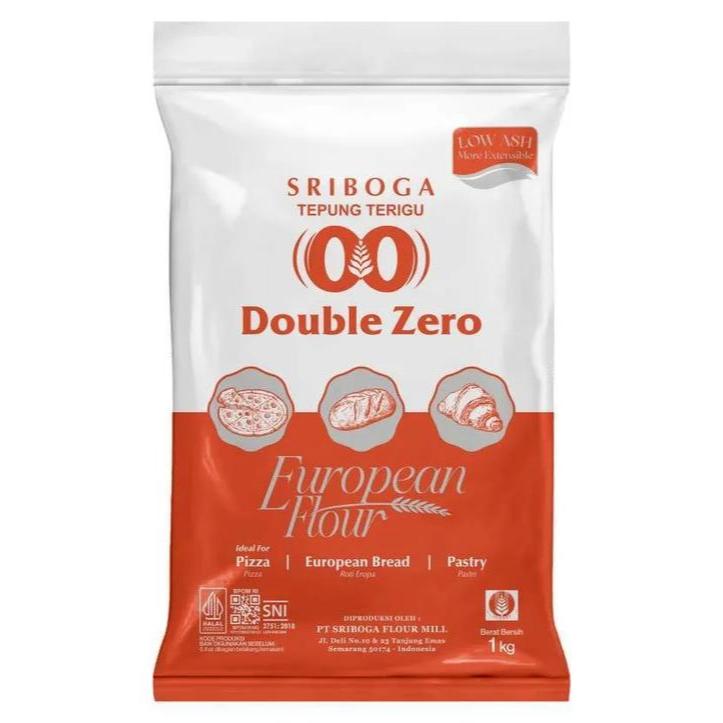 Jual SRIBOGA DOUBLE ZERO TEPUNG TERIGU KEMASAN 1 KG | Shopee Indonesia