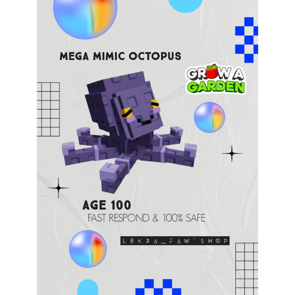 Jual Grow A Garden - Mega Mimic Octopus Age 100 | Shopee Indonesia