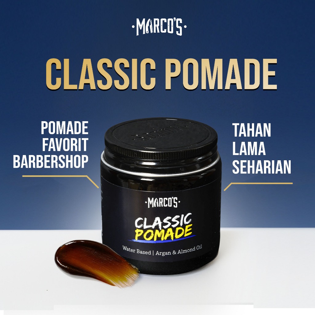 Jual Marcos Water Based Pomade Classic Pomade 120G | Shopee Indonesia