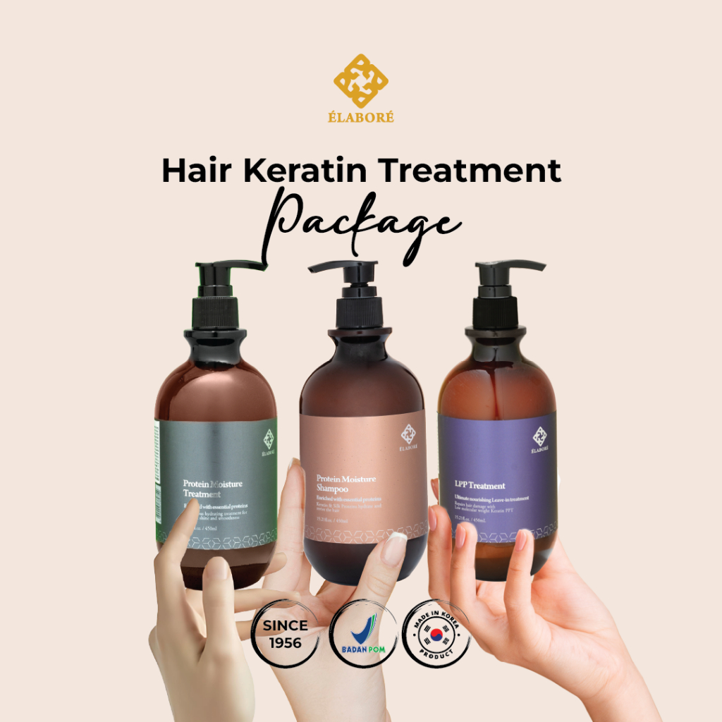 Jual Package Elabore Hair Keratin Treatment - Shampoo Korea I Rambut ...