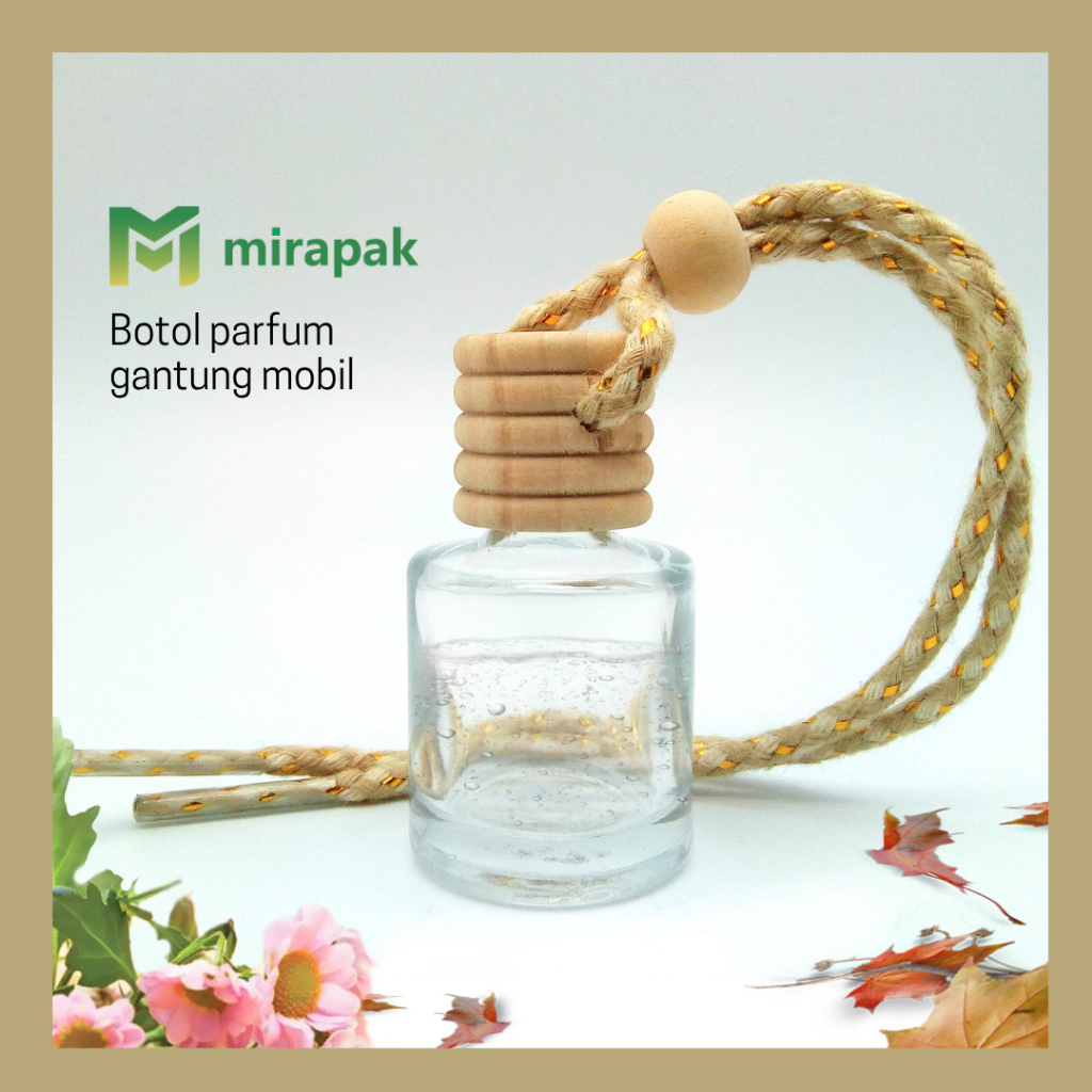 Jual BOTOL PARFUM GANTUNG MOBIL 10ML/8ML 6P BULAT TUTUP KAYU ESTETIK ...