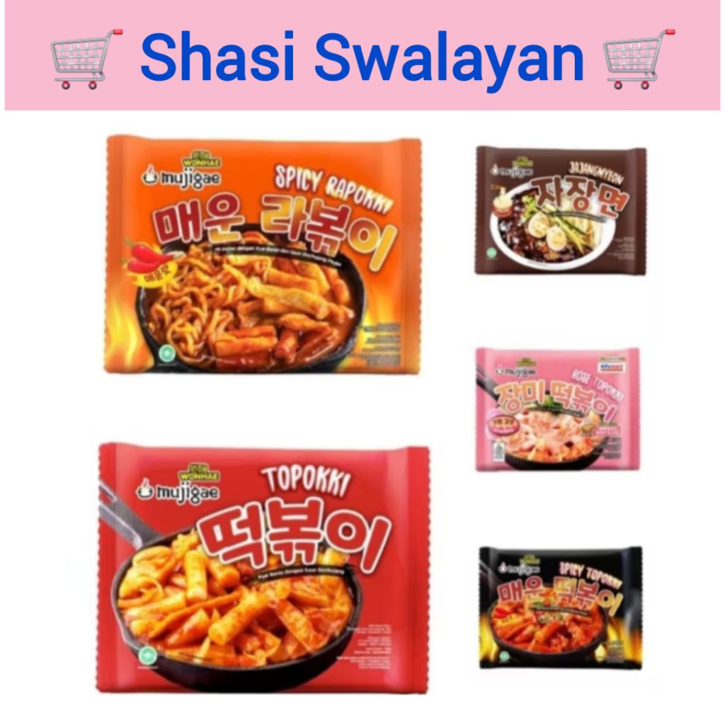 Jual MUJIGAE Jajangmyeon/ Topokki/ Rapokki 1 Pcs | Shopee Indonesia