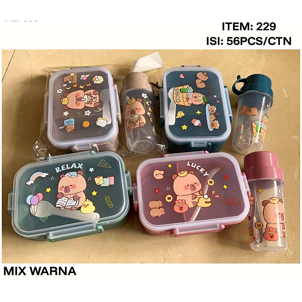 Jual Kotak makan Labubu Capybara / Lunch box Labubu Capybara | Shopee ...