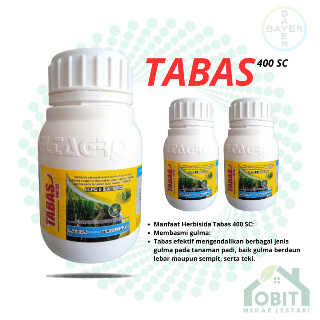 Jual Tabas 400Sc Herbisida Kemasan 100 ml Obat Pengendali Gulma Padi ...