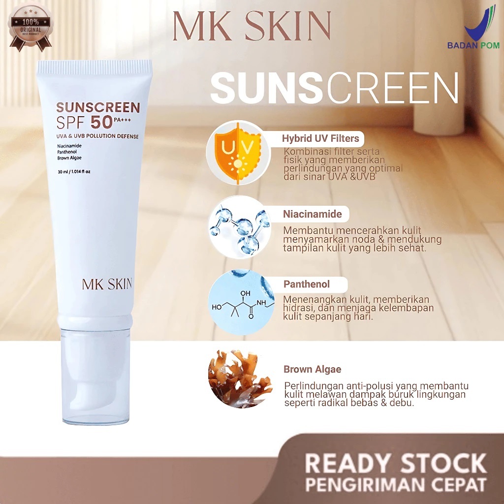 Jual (PUSAT) MK SKIN Sunscreen SPF 50 PA+++ 100% Original | Asisten ...